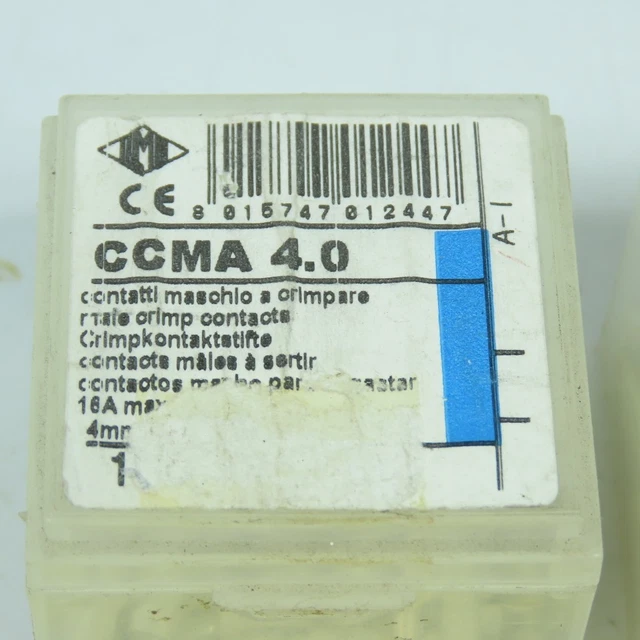 ILME CCMA 4.0 Male Crimp Style Contact AWG 12 16A 4mm2 Lot Of Approx ...