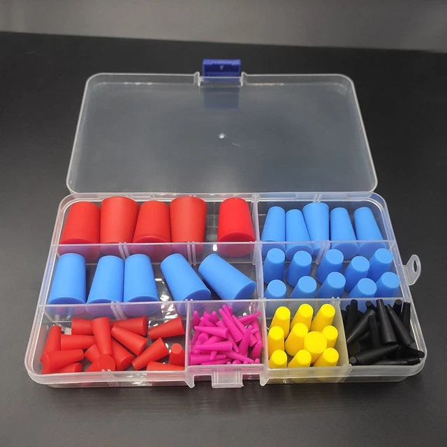 SET COMPLETO DI 100 tappi conici in silicone per pittura e ...