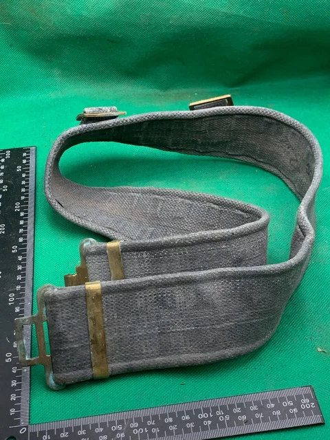 WW2 BRITISH ARMY Original/ Military 37 Pattern Webbing Belt - 40" Waist ...