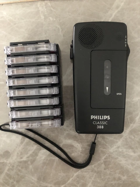 PHILIPS POCKET MEMO Mini Cassette Voice Recorder - 8 Mini Cassettes ...