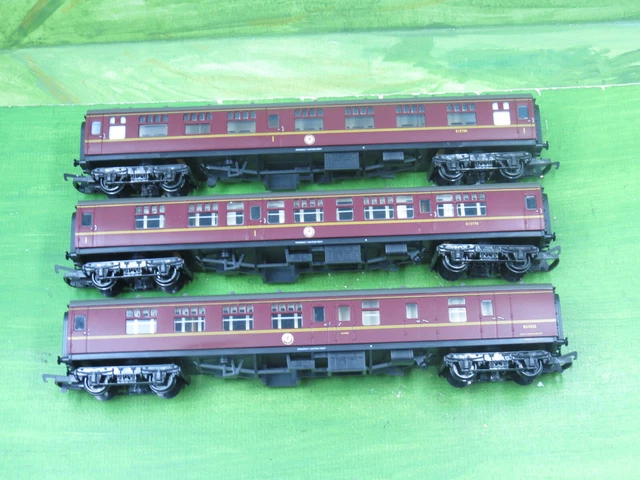 3 X HORNBY Maroon coaches from Midlothian Set R2032 - mint E15700 ...