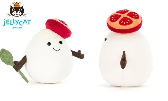 JELLYCAT AMUSEABLES MOZZARELLA Plush,15cm Ultra-Soft Cheese Toy - NWT ...