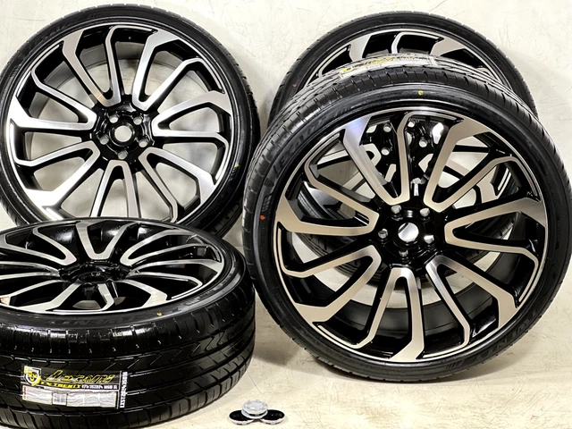 24X10 WHEELS FIT Range Rover Land Rover HSE Sport Gloss Black 24 Inch ...