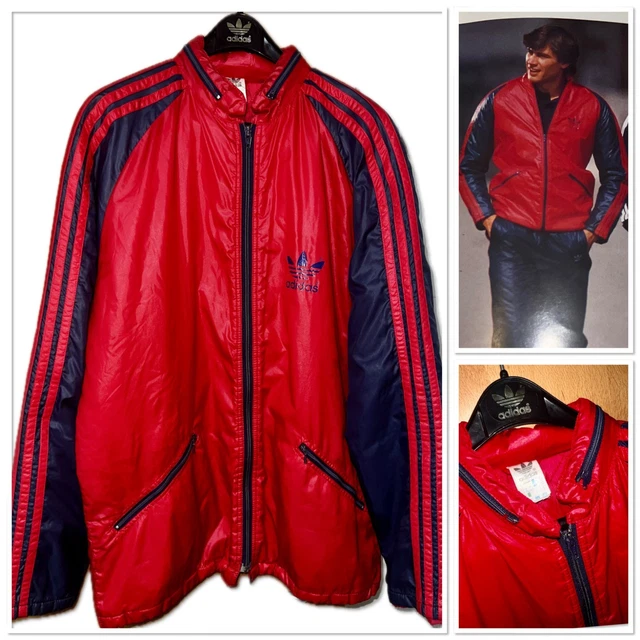 VINTAGE ADIDAS JACKE Trainerjacke Trainingsjacke D52 L Allwetterjacke Regenjacke EUR 95,00 ...