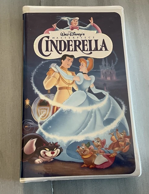 DISNEY CINDERELLA VHS Masterpiece Collection Clamshell - Great ...