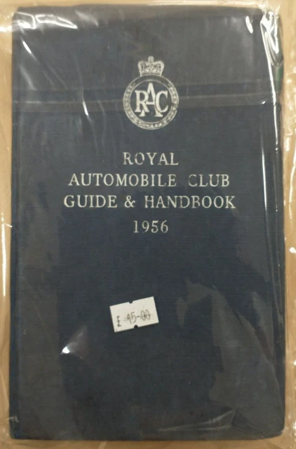 GUIDE ET MANUEL RAC Royal Automobile Club par RAC 1956 dos rigide EUR ...