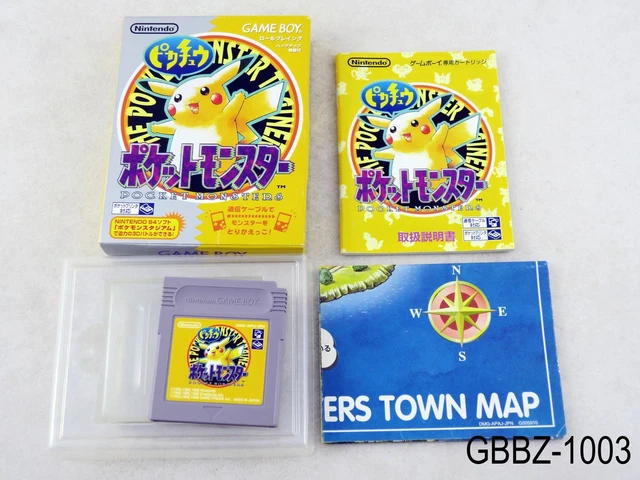 COMPLETE POKEMON YELLOW w/map Japan GB GBC Game Boy Japanese Import JP ...