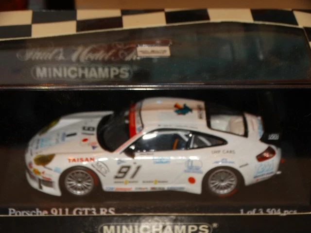 PORSCHE 911 GT3 RS T2M n°91 1000 km de Spa 2005 Minichamps 1/43 EUR 32,00 - PicClick FR