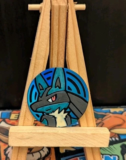 LUCARIO - HAND Painted Pokémon Coin £12.94 - PicClick UK