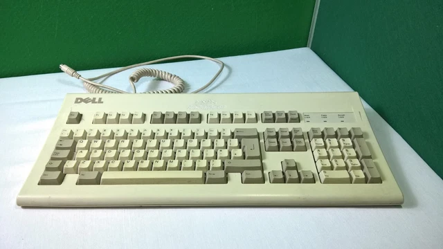 VINTAGE DELL MECHANICAL Keyboard Model AT102 PS2 £44.99 - PicClick UK