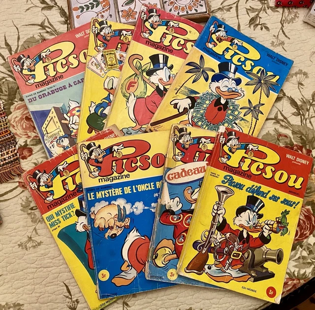 LOT DE 8 PICSOU MAGAZINE ANCIENS 1975 -État Correct. Voir Photos EUR 13 ...