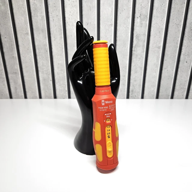 WERA 7508 VDE Kraftform Safe-Torque Speed Torque Screwdriver (0.4-2.0 ...