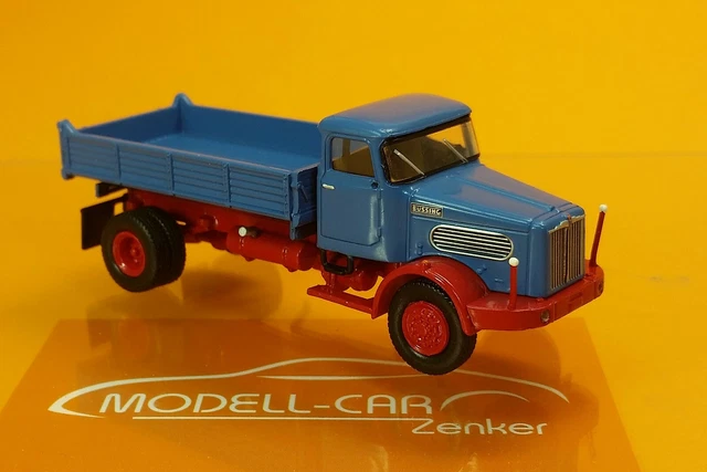 BREKINA 79253 BÜSSING Commodore SAK ribaltabile blu/rosso scuro 1:87 ...