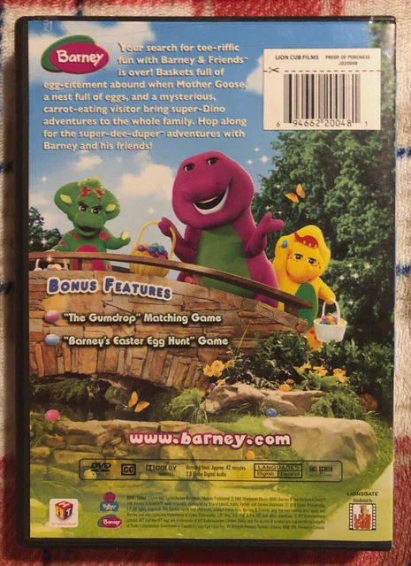 BARNEY: EGG-CELLENT ADVENTURES [2010] {Easter} | DVD, Great Condition ...