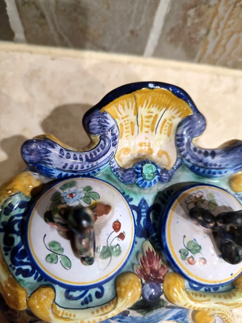 ENCRIER ECRITOIRE EN faience de Nevers F. Cottard inkwell C.1900 EUR ...