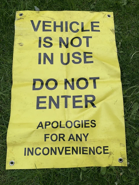 VEHICLE NOT IN Use Sign Mk3 British Rail Mk4 £50.00 - PicClick UK