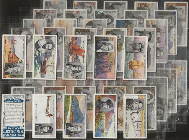 SMITHS-FULL SET- FAMOUS Explorers (50 Cards) All Scanned £114.00 ...