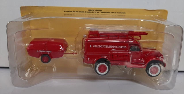 DIE CAST DODGE WC54 Camion Échelle With Remorque 1/43 Pompiers [ Y-Cpf ...