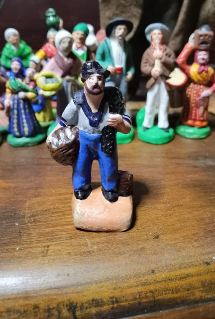 SANTONS DE PROVENCE le Pecheur du village 9 cm... EUR 4,85 - PicClick FR