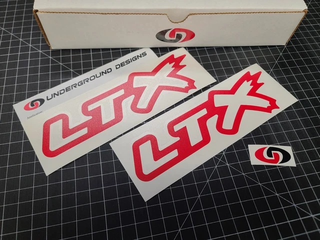 LTX OUTLINE DECALS (2) Racing Hood Window Stickers Corvette Camaro CTSV ...