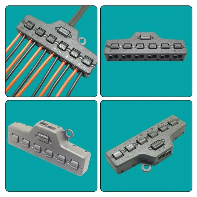 CIRCUIT LED STRIPS Splitter 1 In 6 Out Quick Connection Distribution ...