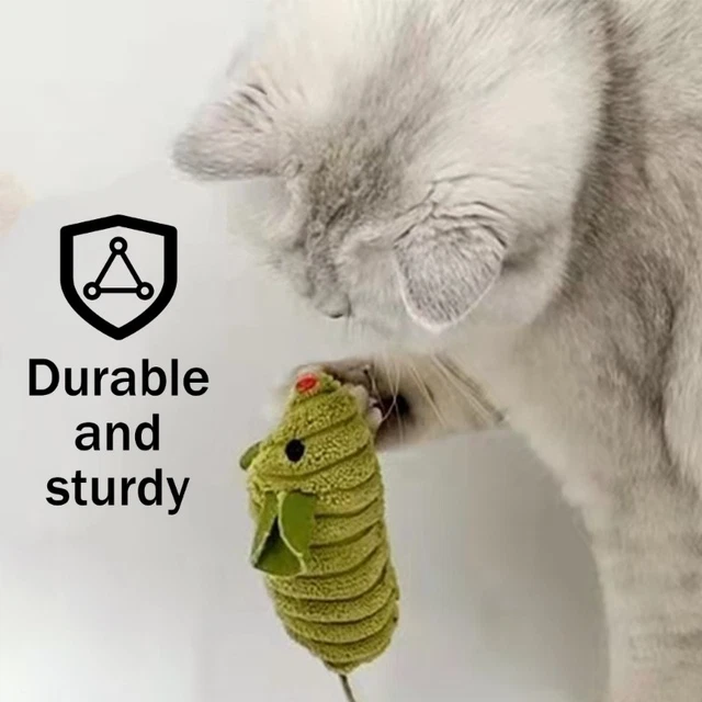 PET CATS MOUSE Toy Indoor Chasing Plush Mice Toy Active Healthy Cats ...