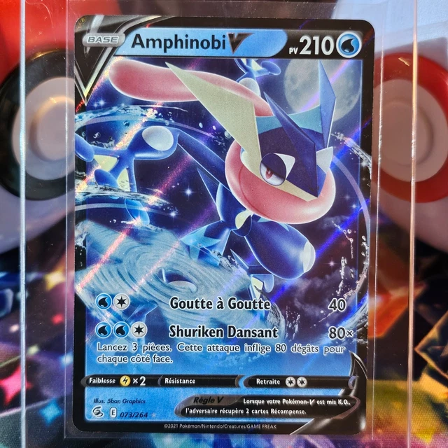 CARTE POKÉMON : Amphinobi V 073/264 - E&B Poing de Fusion - UR - NEUF ...