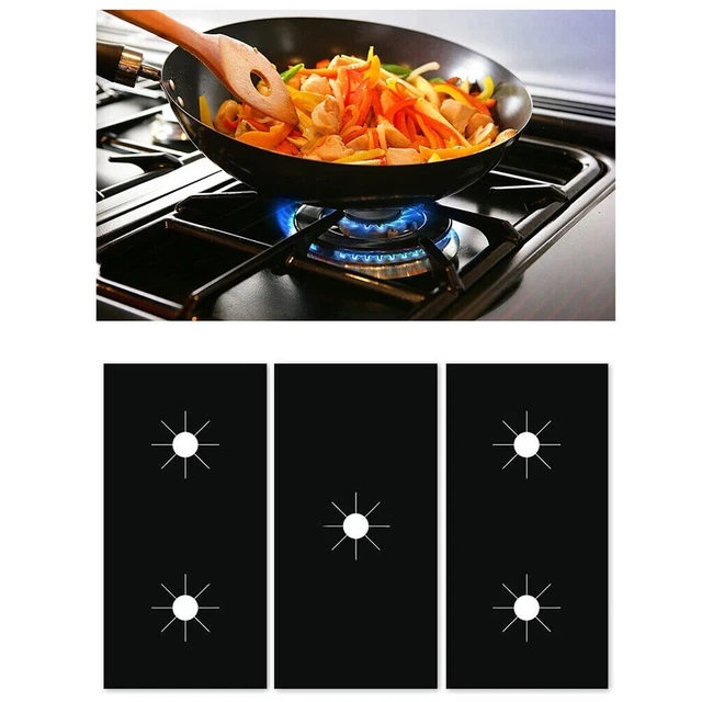 5-HOLE,GAS STOVE PAD Gas Stove Protective Cover Cleaning Anti-dirty Pad ...