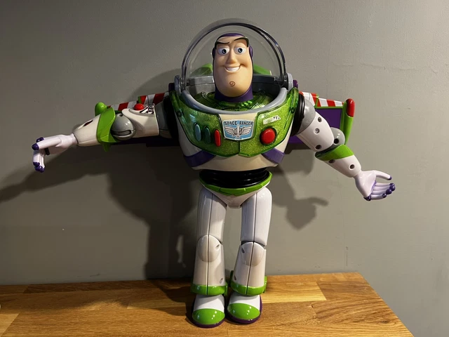 TOY STORY POWER Up Buzz Lightyear Talking Action Figure Light Up Disney ...