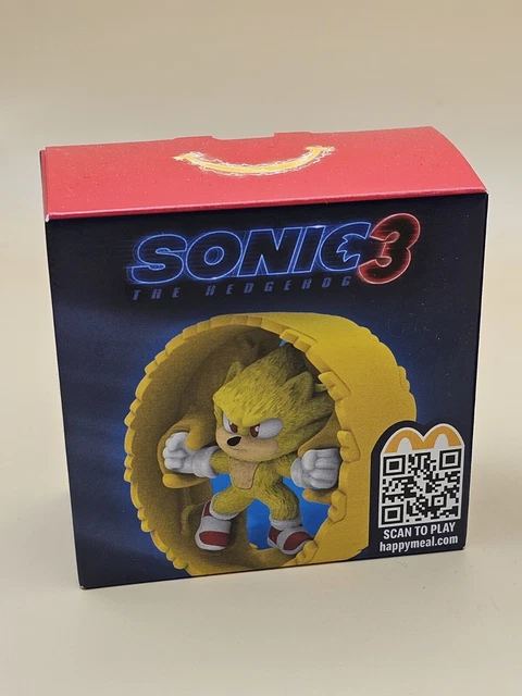 2024 MCDONALDS HAPPY Meal Toy Sonic 3 Sonic Yellow Roller #3 ...