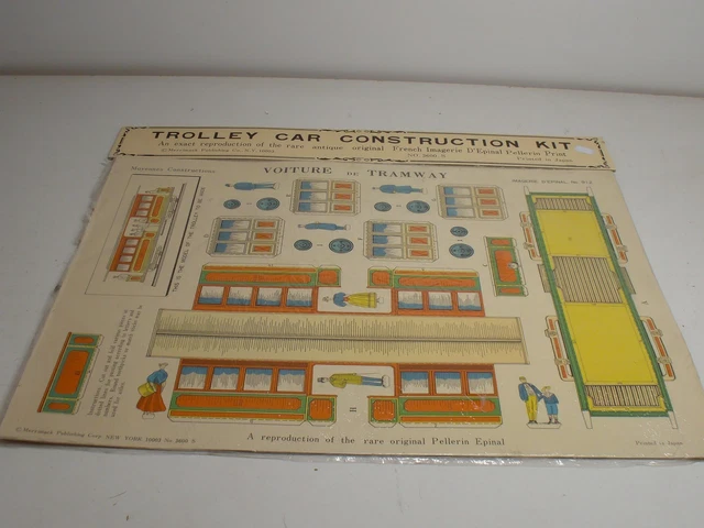 MERRIMACK 3600 S Trolley Car Construction Kit Modellbaubogen aus Pappe ...