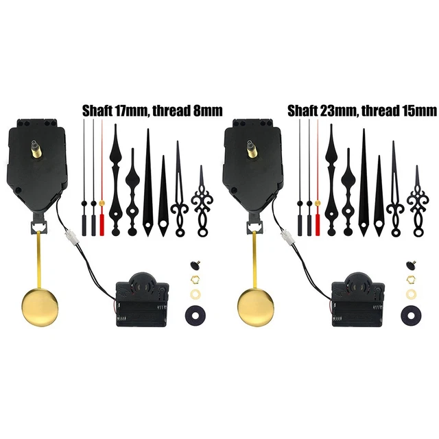 QUARTZ COMPLETE PENDULUM Clock Drive Unit Movement Mechanism & Metal ...