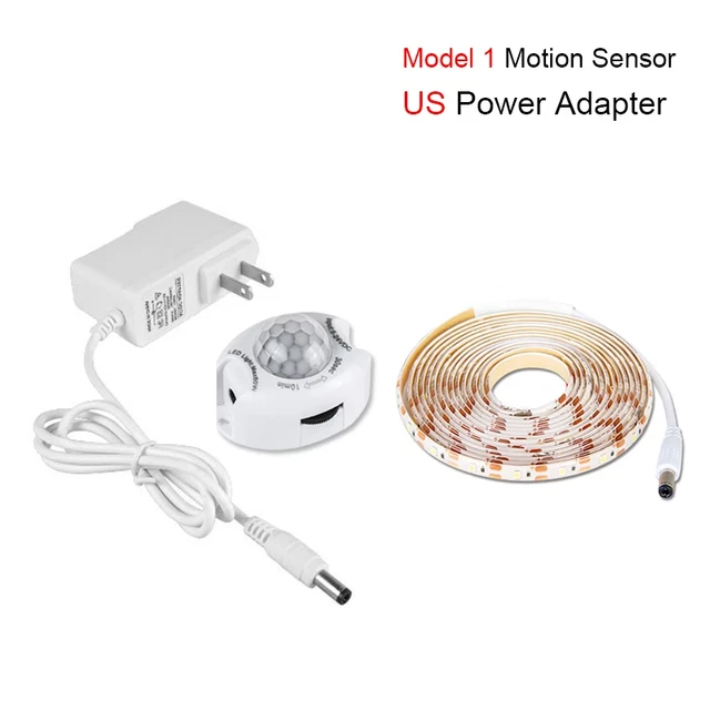 1-5M PIR MOTION Sensor LED Strip Lights IP65 Waterproof DC 12V Diode ...