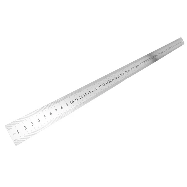 STAINLESS STEEL 60CM 23.6 Inch Measuring Long Straight Ruler W7F18958 ...
