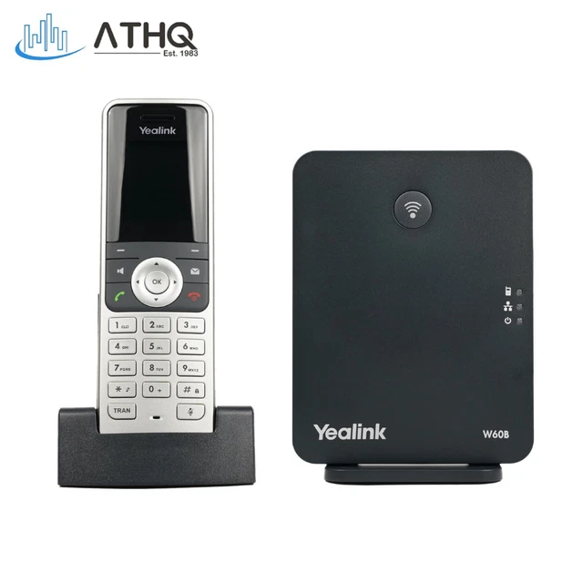 YEALINK W53P CORDLESS Handset DECT IP Phone and Base 1.8-Inch Color ...
