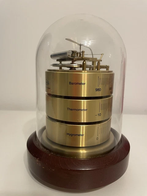 VINTAGE GERMAN BARIGO Desktop Weather Station Barometer Thermometer ...