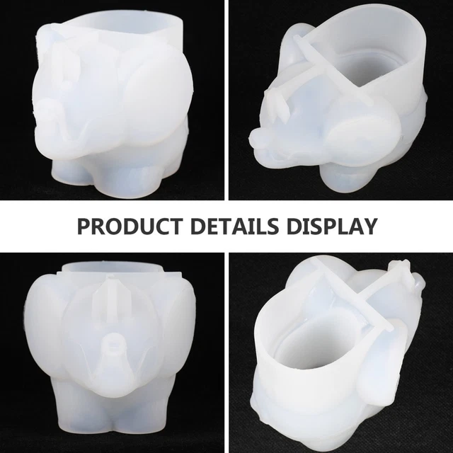 DIY ELEPHANT STATUE Mold Resin Casting Molds for Epoxy Animal Candle ...
