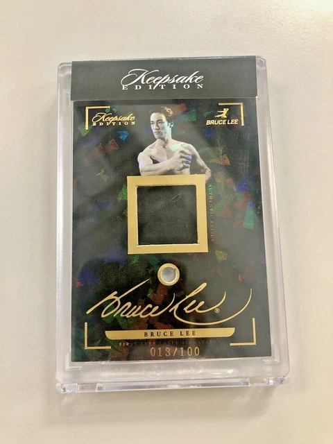 BRUCE LEE /100 First Ever Laser Signapatch Relics Gem 2024 Keepsake ...