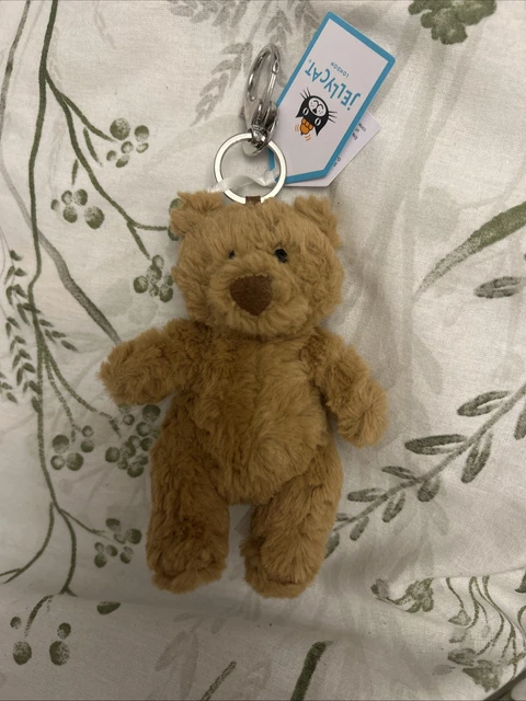 JELLYCAT BARTHOLOMEW BEAR keychain bag charm Mini tiny plush soft to ...