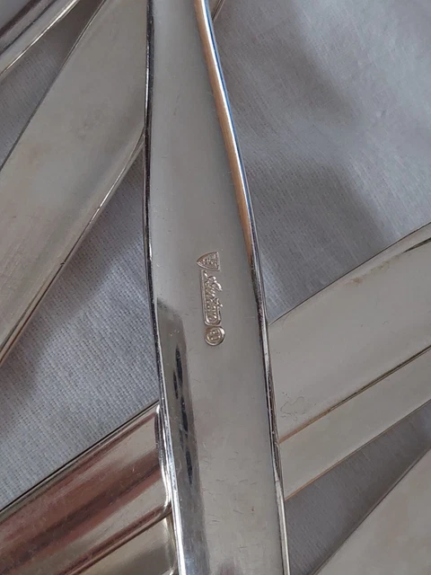 SILBERBESTECK 90ER, 63 Teile, komplett, Arotan, 12 Personen im Koffer ...