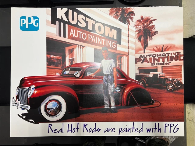 ORIGINAL 1996 DARRELL Mayabb Real Hot Rods Are Painted With PPG Poster ...