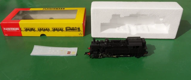 ANTIQUE TRAIN TOY Ho H0 Steam Locomotive 050 Ta 1 Fleischmann Box 4093 ...
