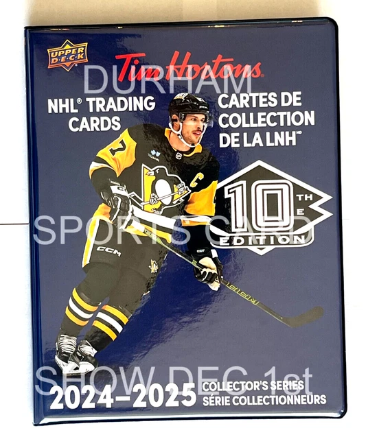 🔥 2024-25 UD TIM HORTONS COMPLETE 120 CARD BASE SET + Binder + 4 Insert ...