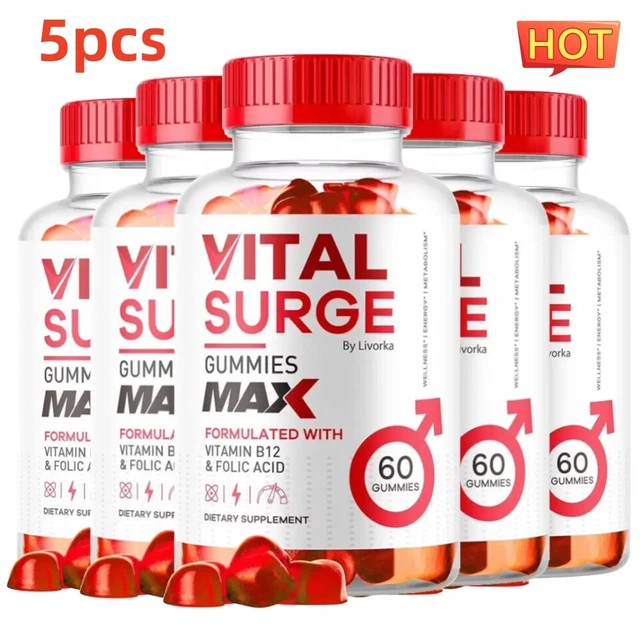 VITAL SURGE MALE Gummies 60x Vital Surge Testo Support Gummys ...