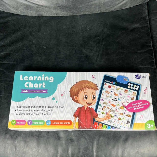 ELECTRONIC INTERACTIVE ALPHABET Wall Chart, ABC Piano Tone poster for ...