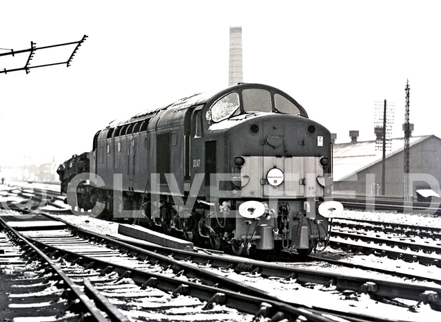 RAILWAY PHOTOGRAPH 6X4 from the original negative. Diesel loco D247 ...