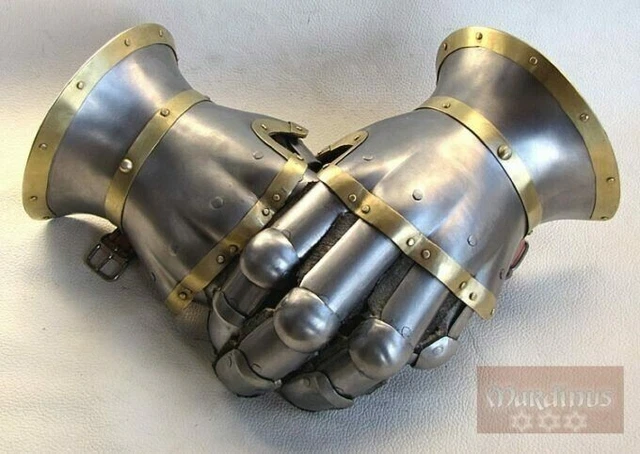 MEDIEVAL KNIGHT REPLICA Armor Buhurt Gauntlet/Glove armor Medieval ...