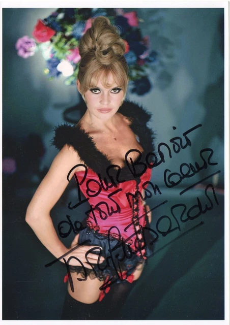 PROMO * RARE*PHOTO 15X21 Dedicacee Par Brigitte Bardot $87.37 - PicClick AU