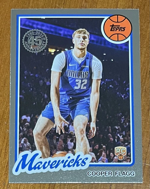 2025-26 TOPPS COOPER Flagg Silver Foil Rookie 45th Anniversary RC SP ...