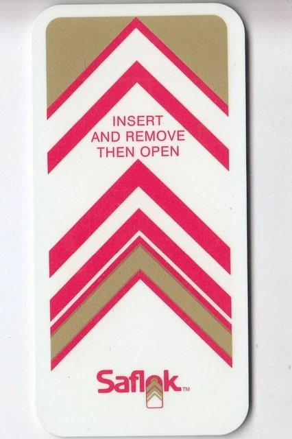 CARTE / CARD Hotel Cle Key .. France Paris Saflok Css Systeme ...